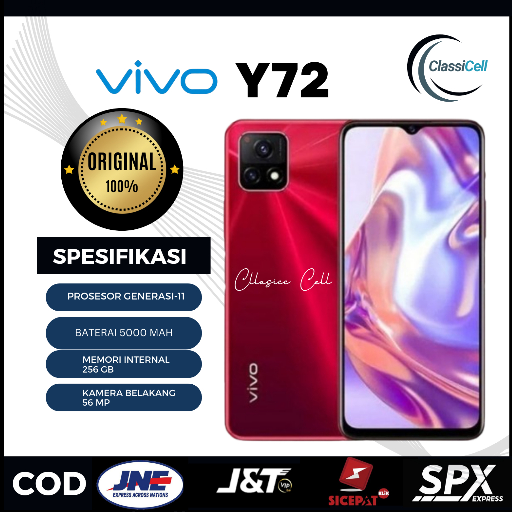 Jual VIVO Y72 5G RAM 12/256GB FULLSET GARANSI 1 TAHUN | Shopee Indonesia
