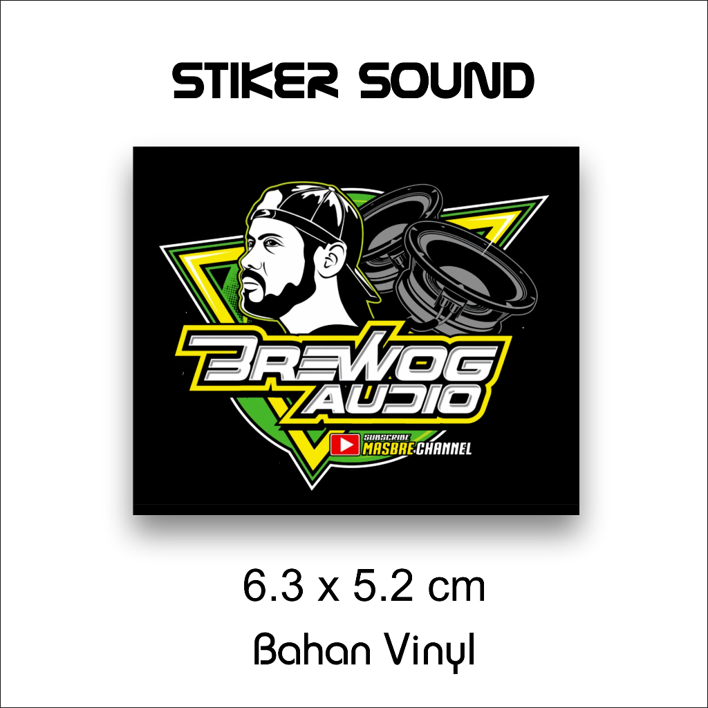 Jual stiker sound Brewog Audio Bahan Vinyl satuan | Shopee Indonesia