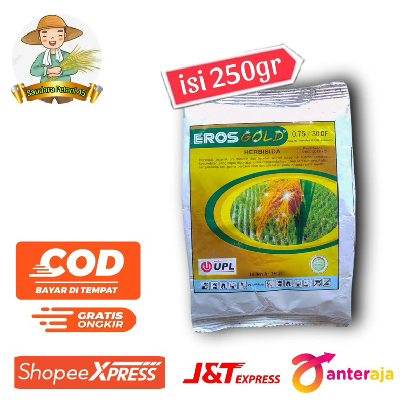 Jual Herbisida Selektif obat rumput padi | Erosgold 100gr | Shopee ...