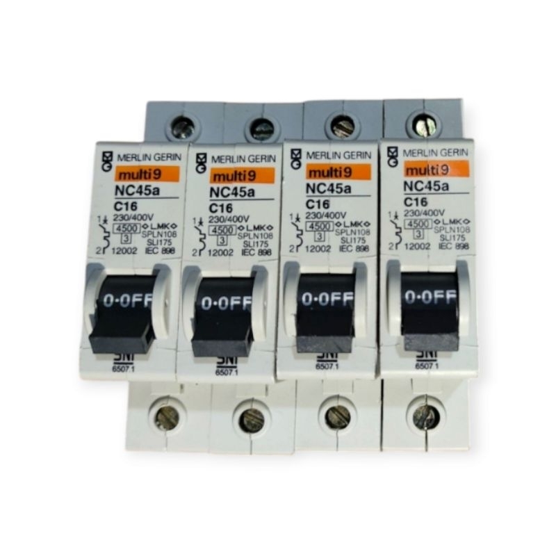 Jual Mcb Merlin Gerin Multi 9 NC45a 6A 10A 20A 25A 32A 50A 63A beli 12 bonus 1 Original second ...
