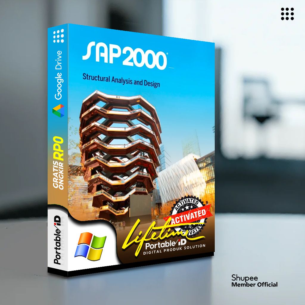 Jual CSI SAP2000 v23.3.1 build 1784 (x64) ⚡️ Desain Struktural | Shopee ...