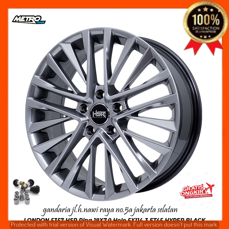 Jual VELG PELEK RACING R18 RING 18 UNTUK MOBIL INOVA XPANDER TERIOS RUSH CRV BRV HRV DLL HSR ...