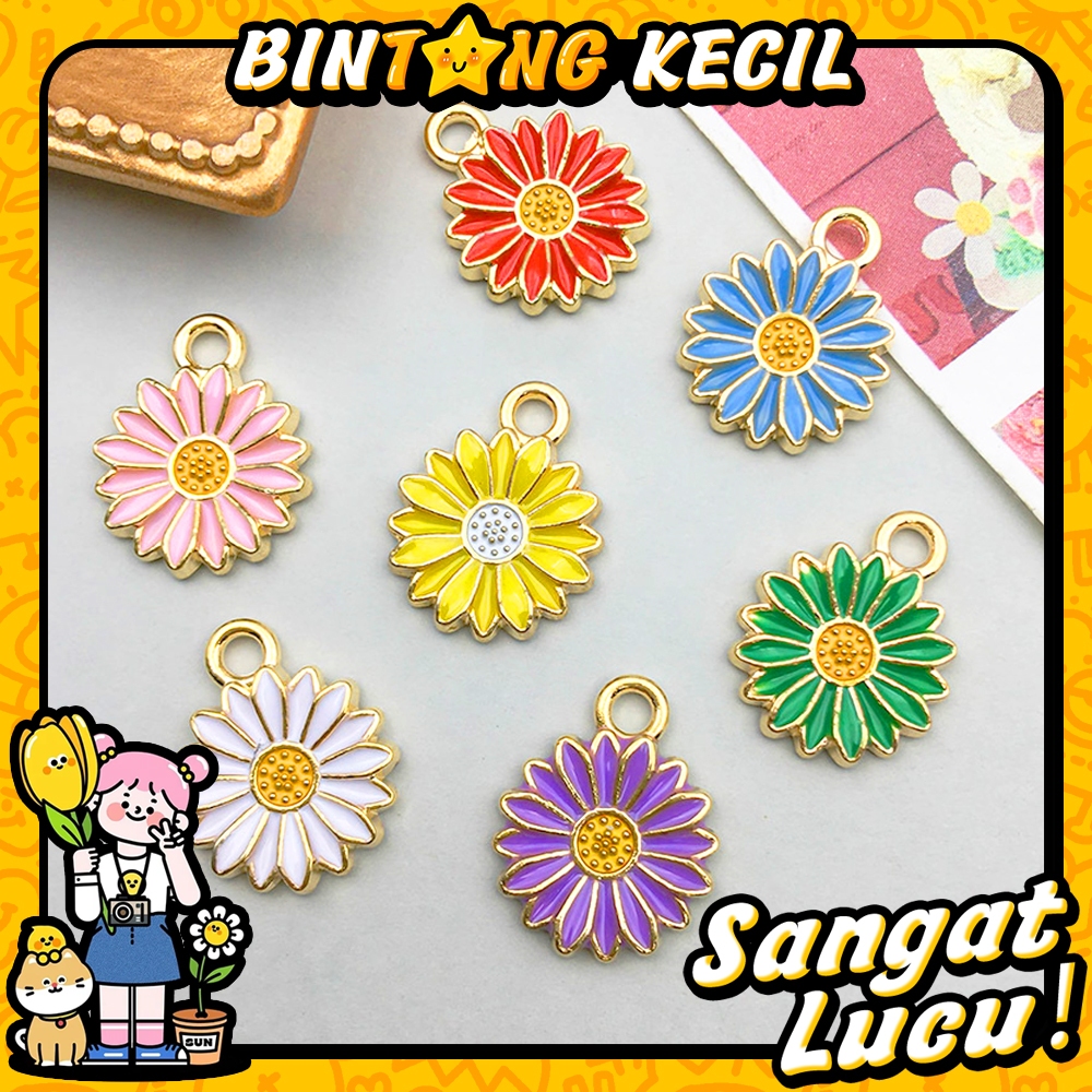 Jual 10pcs Dekorasi Liontin Bunga Matahari untuk aksesori gelang ...