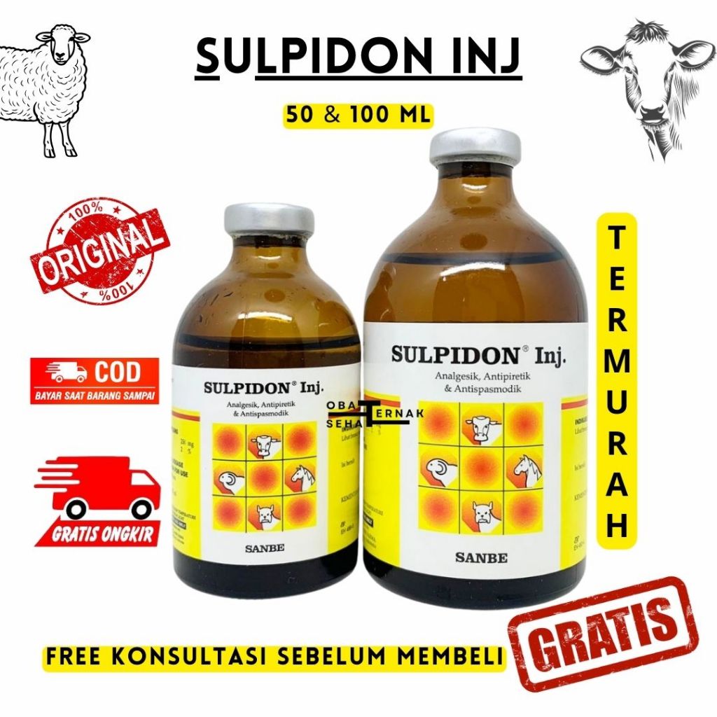 Jual SULPIDON Inj. 50 ml dan 100 ml - SANBE Obat Analgesik, Antipiretik ...