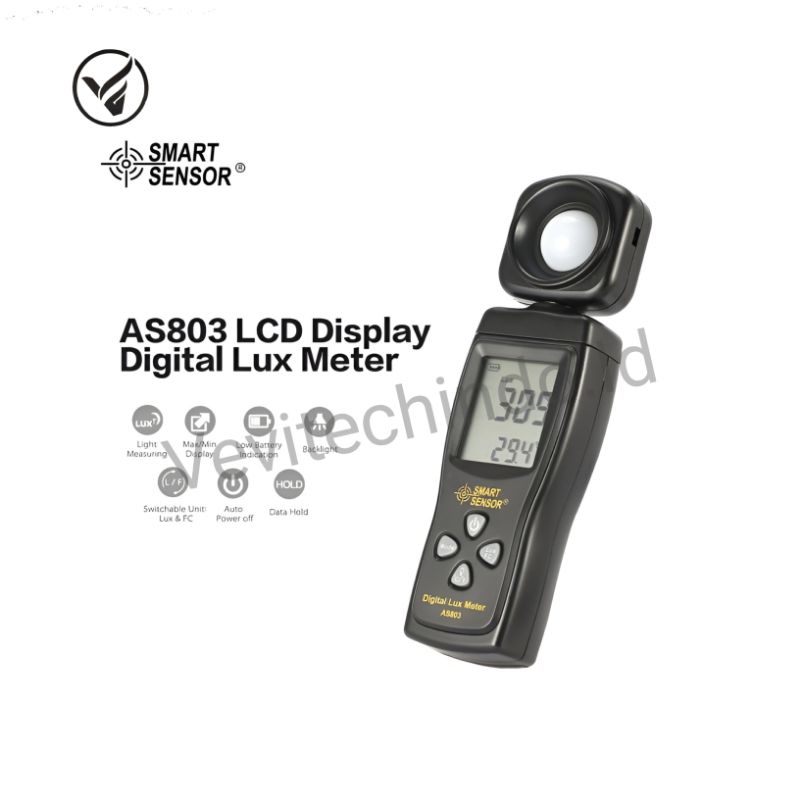 Jual Digital Lux Meter AS803 Smart Sensor Alat Ukur Intensitas Cahaya | Shopee Indonesia