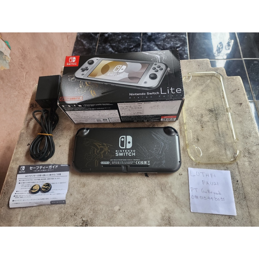 Jual Nintendo Switch Lite Pokemon Dialga Palkia Limited Edition Fullset ...