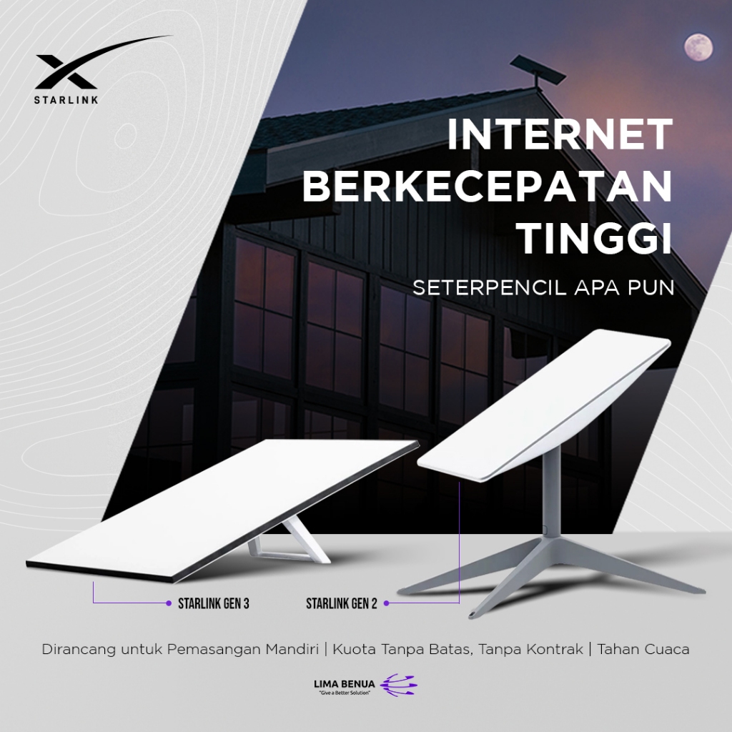 Jual StarLink Gen 3 - Satelit Internet Tercepat | Shopee Indonesia