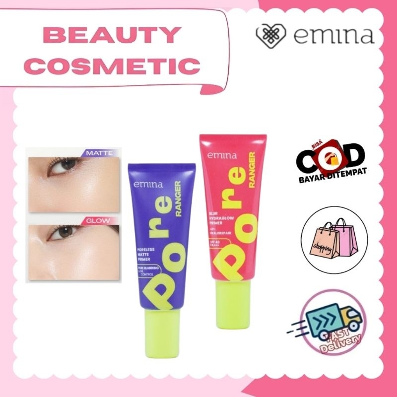 Jual Emina Pore Ranger Total Poreless Primer & Blur Hydraglow Primer 20 ...