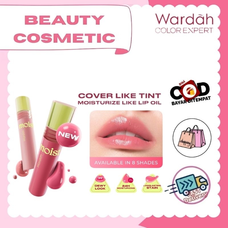 Jual Wardah Moist Dew Tint 3 g - Liptint yang Mengadung Oatmilk dan ...