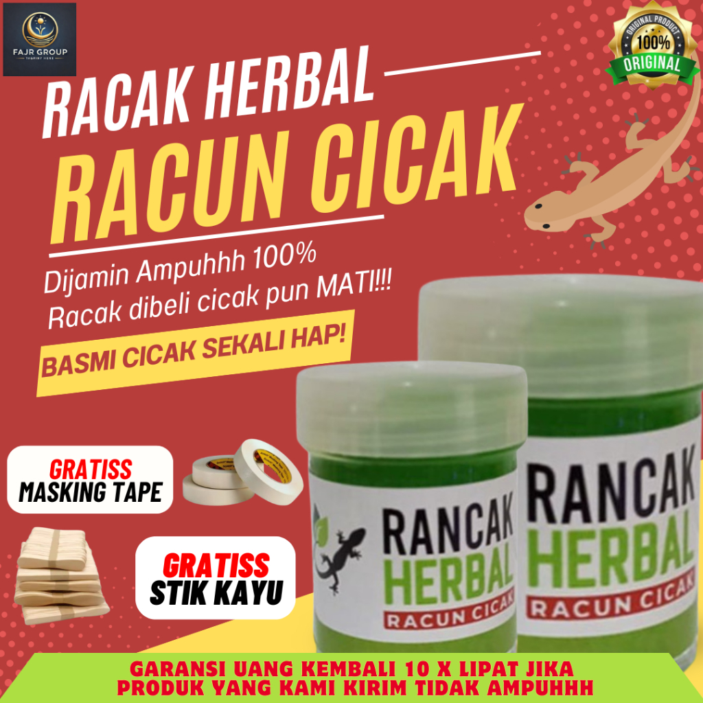 Jual (PROMO PAKET 5 PCS) RACUN CICAK RACAK HERBAL ALL IN 1 UNTUK ...