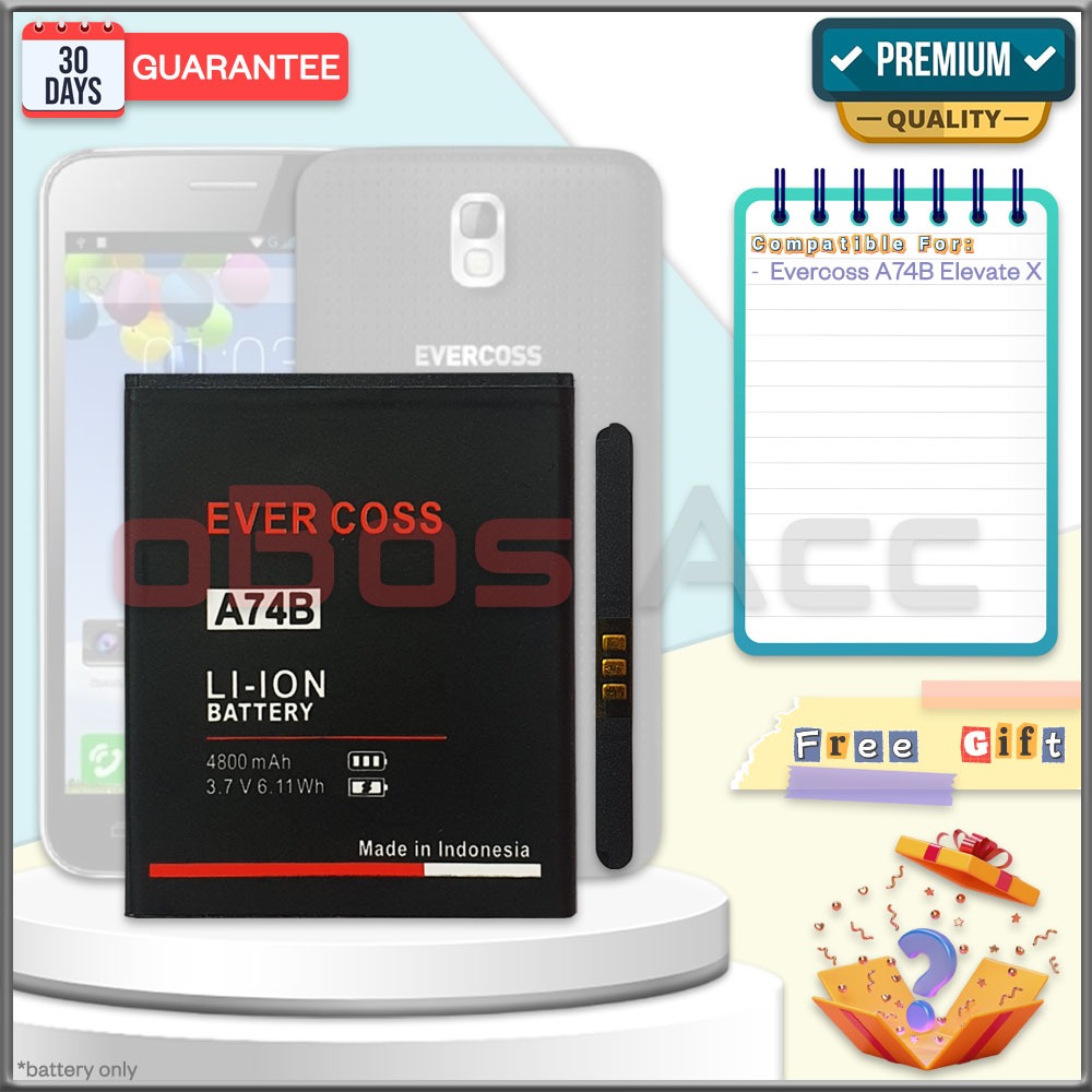 Jual Baterai Evercoss A74B Elevate X Double Power Batre Batrai HP | Shopee Indonesia