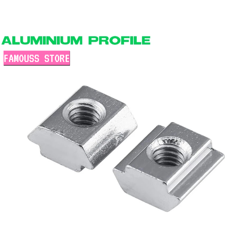 Jual M3 M4 M5 M6 Sliding T Nut Aluminium Profile Alumunium 2020 Series 20X20 | Shopee Indonesia