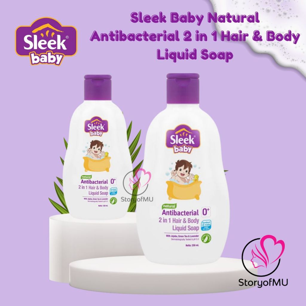 Jual ️ StoryofMU ️ SLEEK BABY 2in1 Hand & Body Liquid Soap 120ml 250ml ...