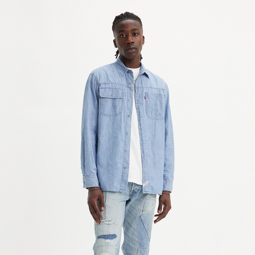 Jual Levi's Men's Long-Sleeve Auburn Worker Shirt (A7224-0001) | Shopee ...