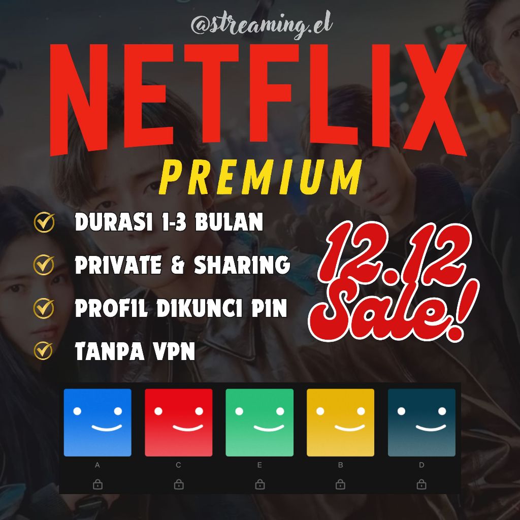 Jual NETFLIXXX 6 1-3 MENIT ORI PREMIUM RESMI FULL GARANSI | Shopee Indonesia
