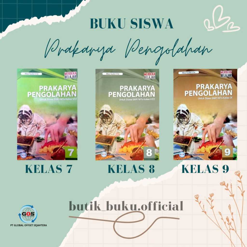 Jual BUKU SISWA PRAKARYA PENGOLAHAN KELAS 7,8,9 KURIKULUM PENGGERAK-MERDEKA SMP/MTS (PENERBIT ...