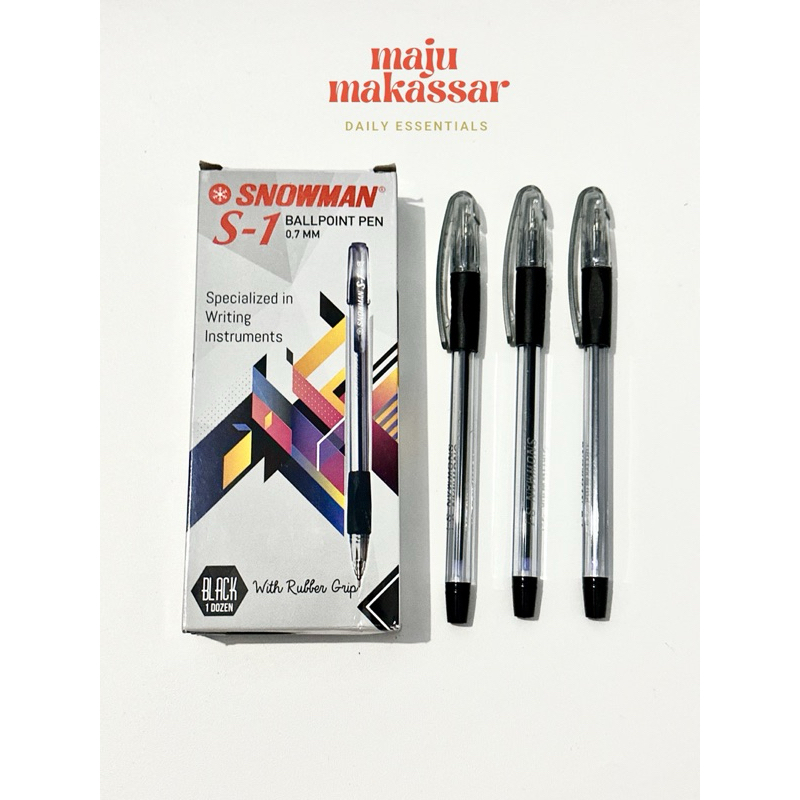 Jual Pulpen Snowman S1 Ballpoint pen 0.7mm (LSN / 12 PCS) | Shopee ...
