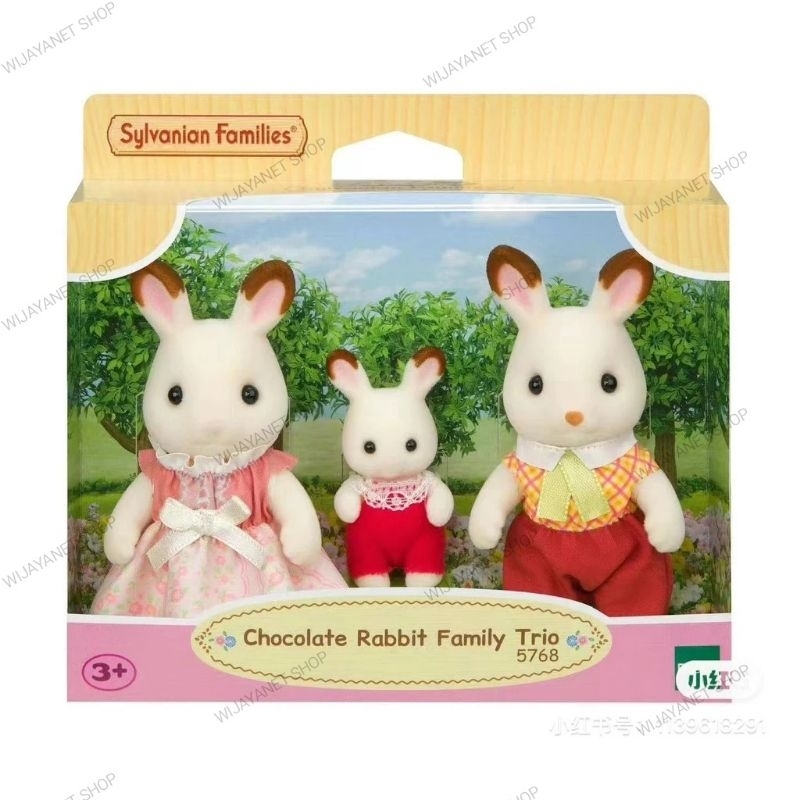 Jual sylvanian families chocolate rabbit family trio - 5768 | Shopee ...