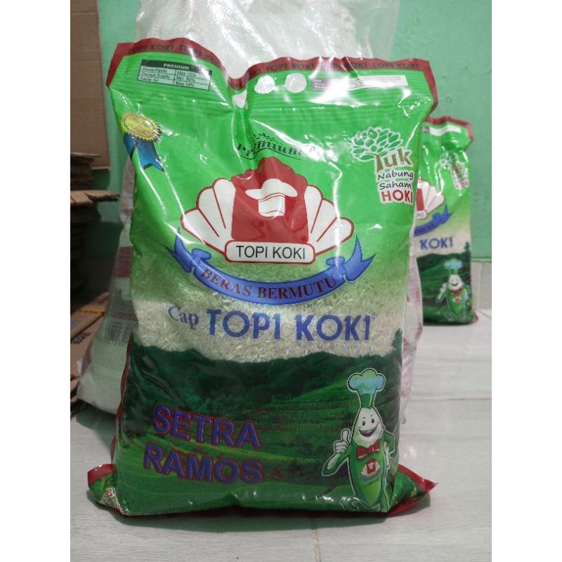 Jual Beras Topi Koki Setra Ramos 5kg | Shopee Indonesia