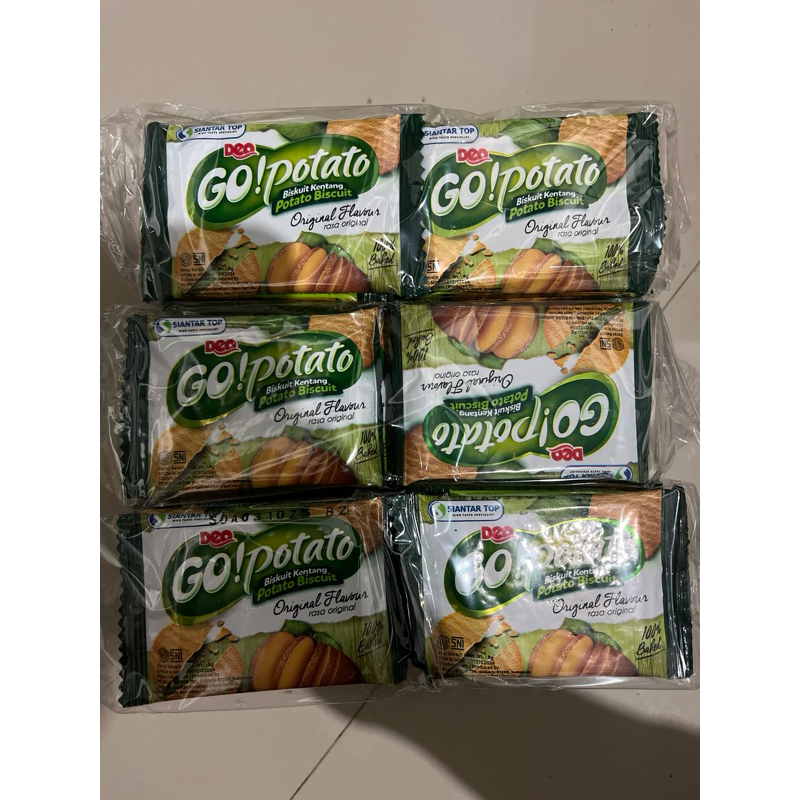 Jual GO POTATO BISKUIT KENTANG (1Rcg isi 10pcs) | Shopee Indonesia