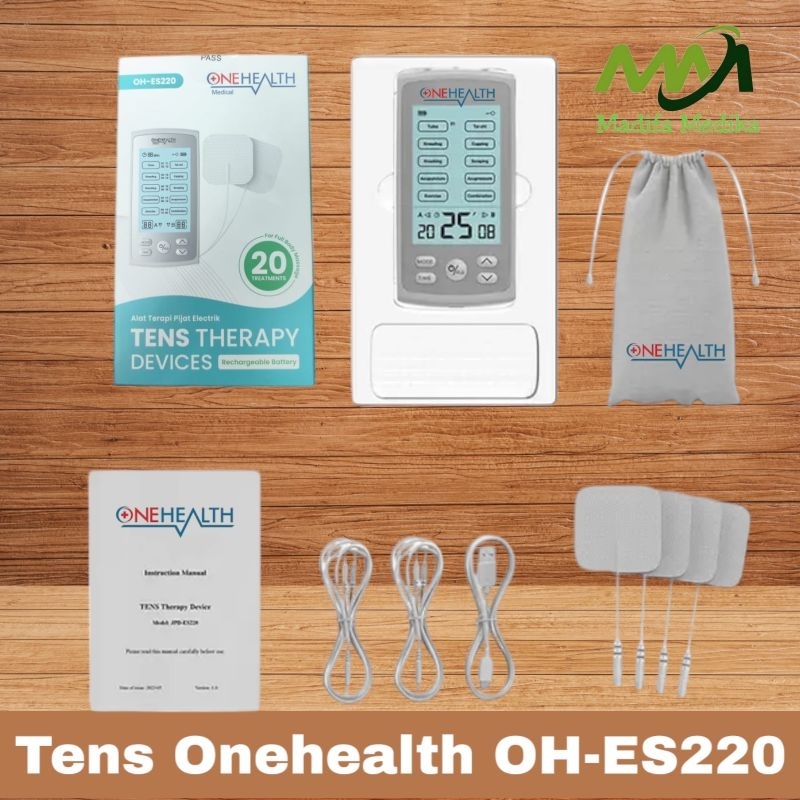 Jual Tens OneHealt ES220 Rechargeable 20 Mode Electric Pulse TENS ...