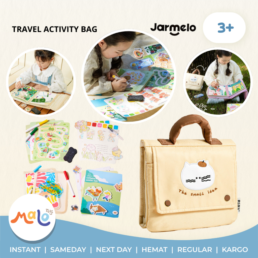 Jual JARMELO Travel Activity Bag Kit Set Mainan Activitas Anak ...