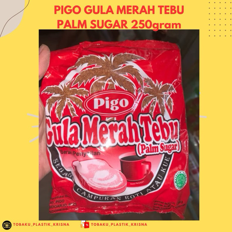 Jual PIGO GULA MERAH TEBU/GULA PALEM/PALM SUGAR 250gram | Shopee Indonesia