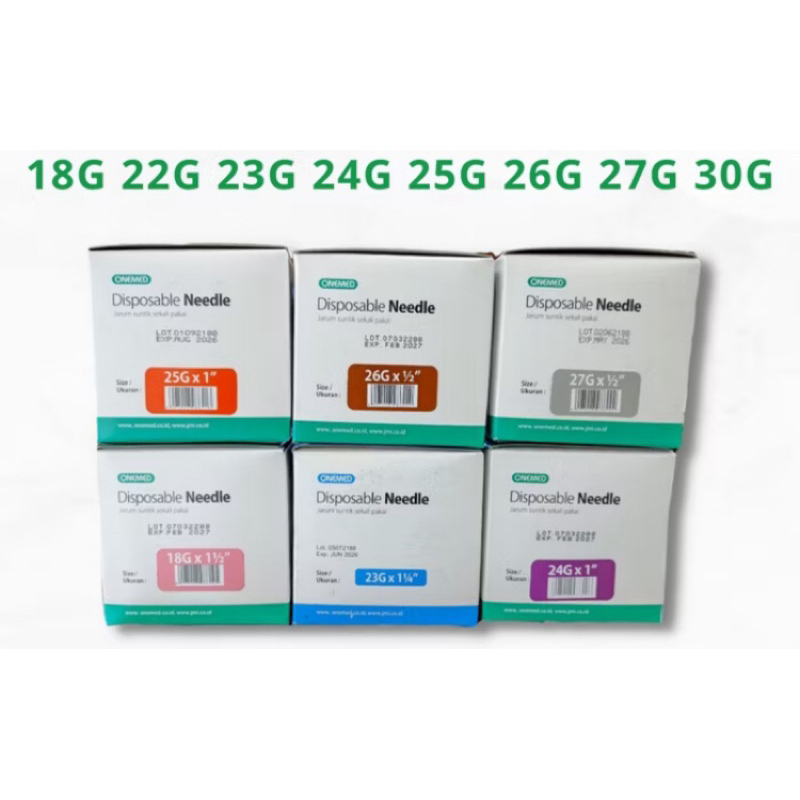 Jual JARUM NEDDLE DISPOSABLE ONEMED PER BOX. | Shopee Indonesia