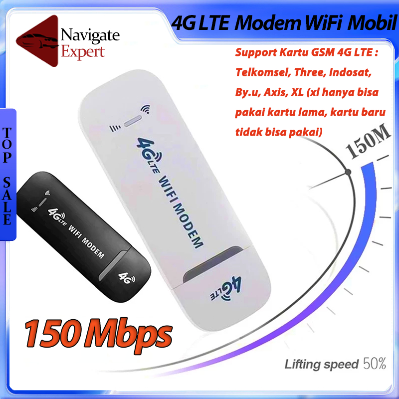 Jual Modem WiFi Portabel untuk Mobil 4G LTE Mendukung Semua SIM 150Mbps ...