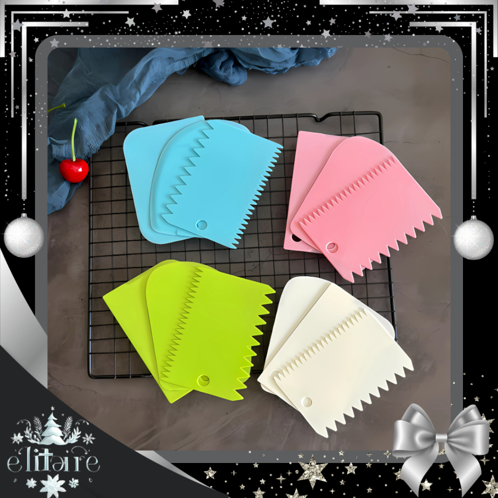 Jual ELITAIRE PEMOTONG ADONAN KUE DAN ROTI ISI 3 / SCRAPER 3 IN 1 ...