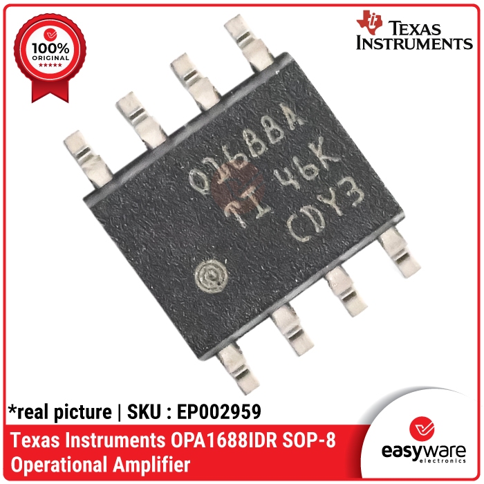 Jual IC OPA1688 SOP-8 IC OP AMP ORIGINAL OPA1688IDR OPA 1688 SMD SOIC-8 IC OPERATIONAL AMPLIFIER ...