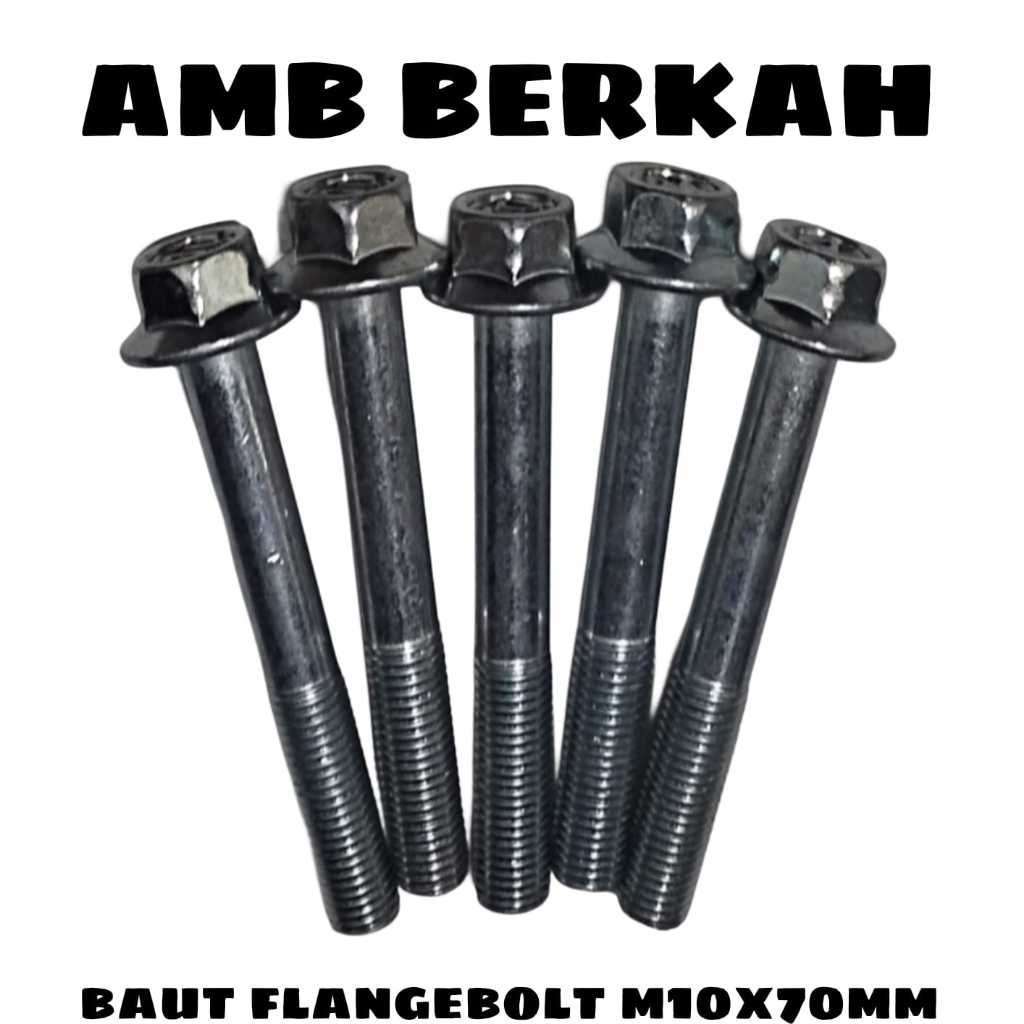 Jual BAUT FLANGE BOLT M10X70 (KUNCI 14 PNJNG 7CM ) | Shopee Indonesia