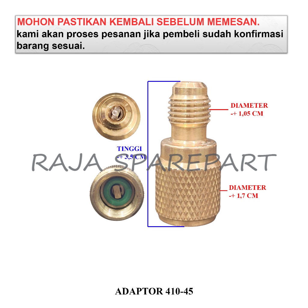 Jual A410 Adaptor AC 410 / Adaptor Converter dari R22 ke R410 / Switch ...