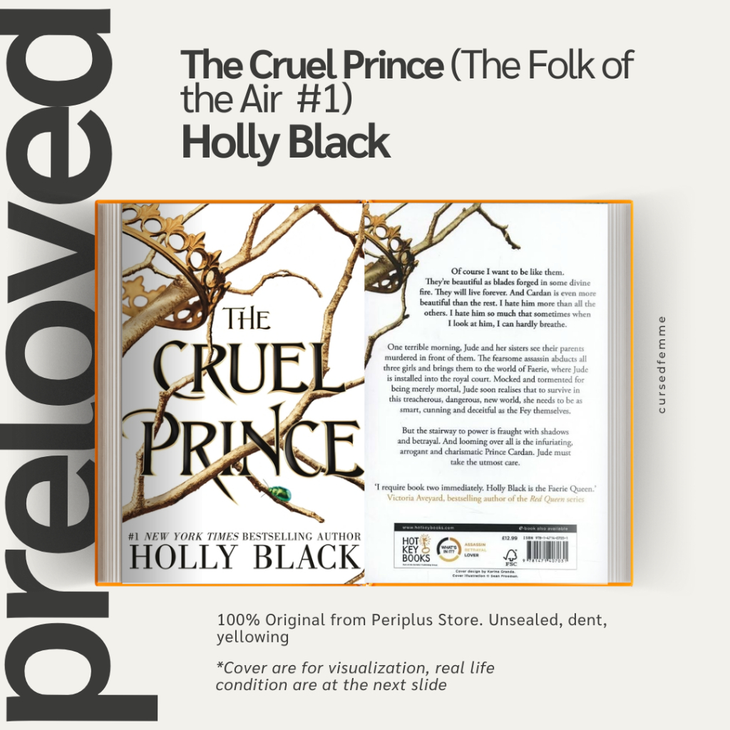Jual The Cruel Prince by Holly Black (Preloved) | Shopee Indonesia