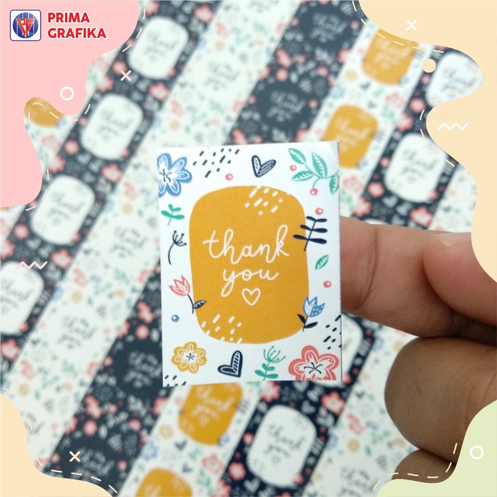 Jual Custom Stiker Label Thank You untuk Kertas Roti - Cutting Sticker ...