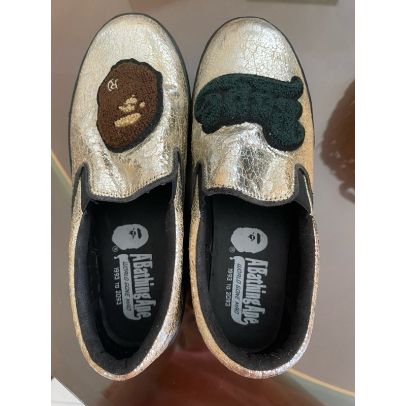 Jual preloved bape ape head metallic slip on shoes | Shopee Indonesia
