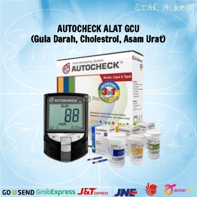 Jual AUTOCHECK ALAT GCU | Cek Gula Darah, Kolestrol, Asam Urat 3IN1 ...