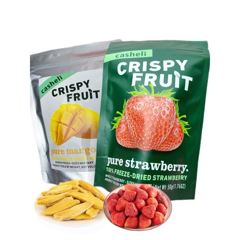 Jual casheli 100g Bundle of 2 Freeze-dried Mango 50g +Freeze-dried Strawberry 50g | Shopee Indonesia