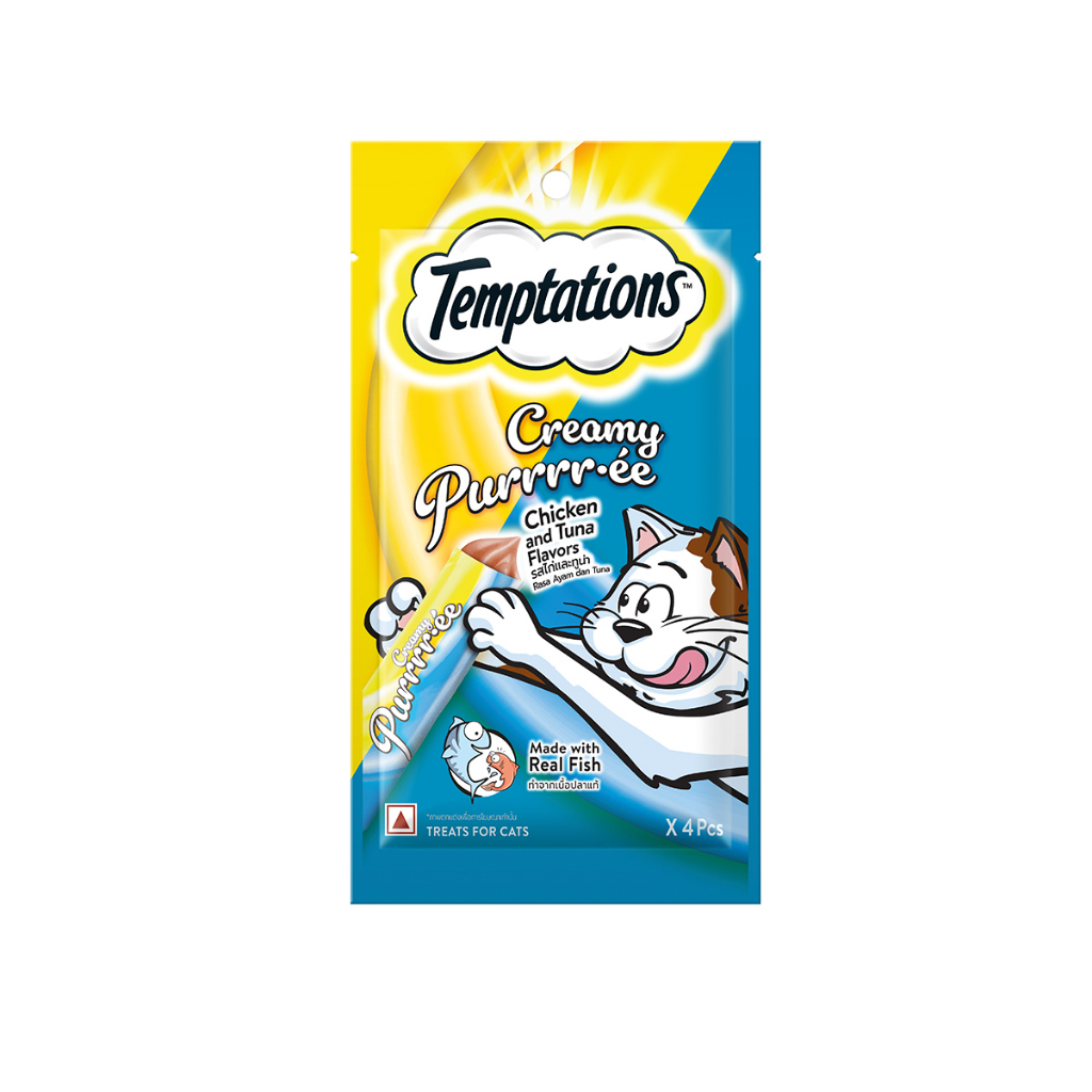 Jual Snack Cemilan temptation creamy snack kucing 48gram | Shopee Indonesia
