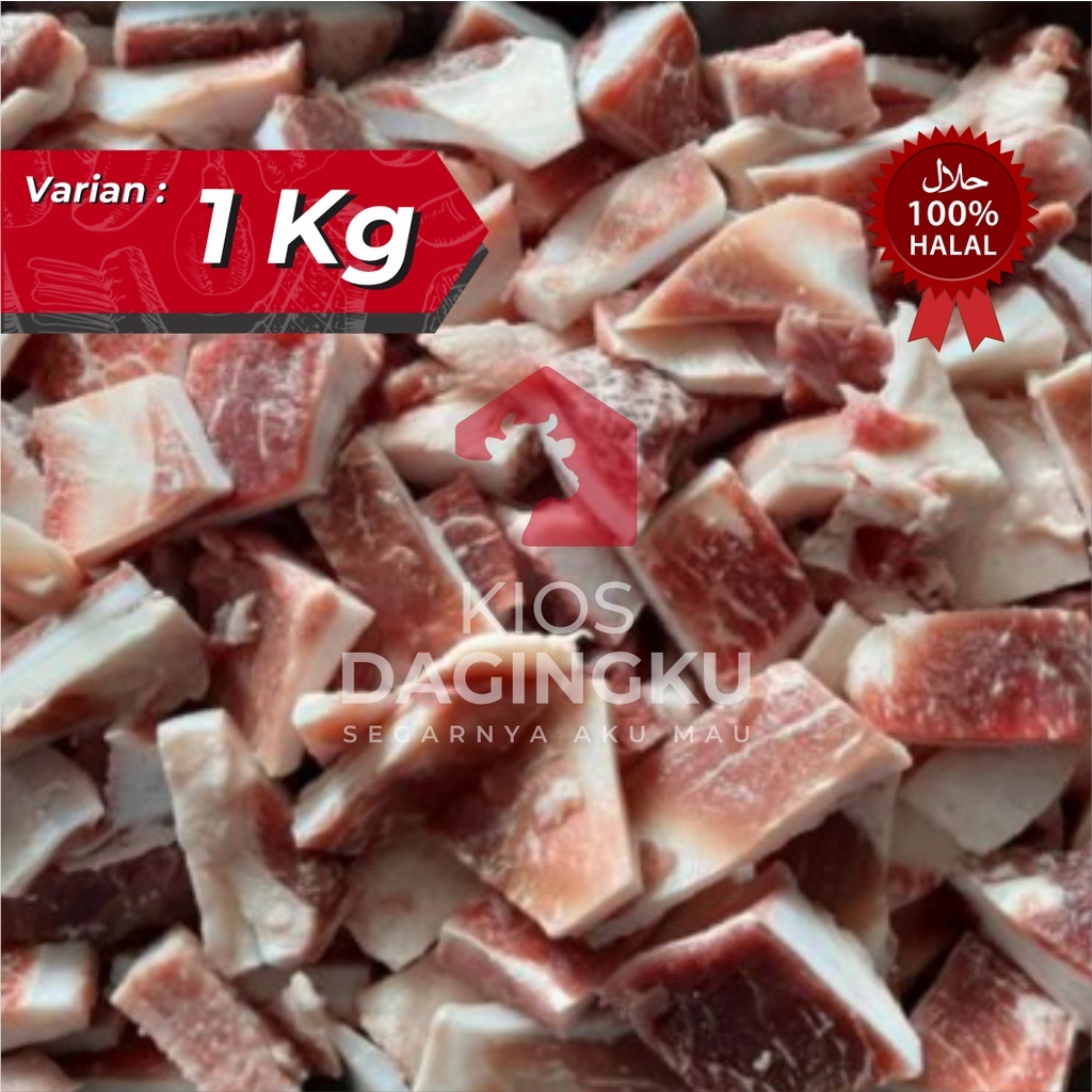 Jual Tulang muda sapi tulang rangu 1 kg khusus co malam | Shopee Indonesia