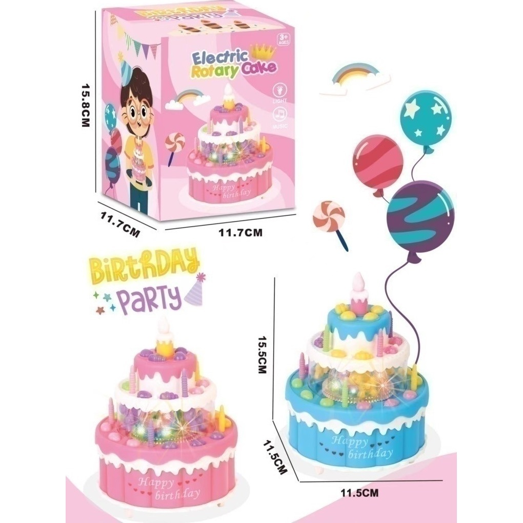 Jual Mainan Kue Ulang Tahun Dengan Lampu dan Musik Elektrik / Birthday ...