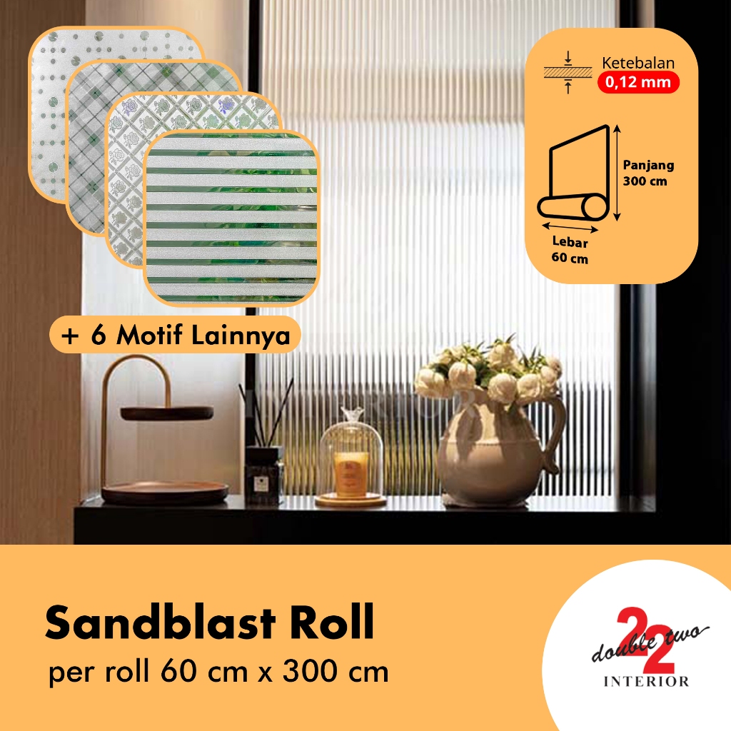 Jual Sandblast ROLL 60 x 300 cm / Sunblast Kaca / Sticker Kaca Es (per ...