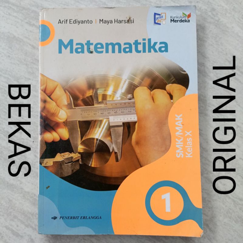 Jual Buku MTK Matematika Kelas 10 X 1 SMK MAK Penerbit Erlangga ...