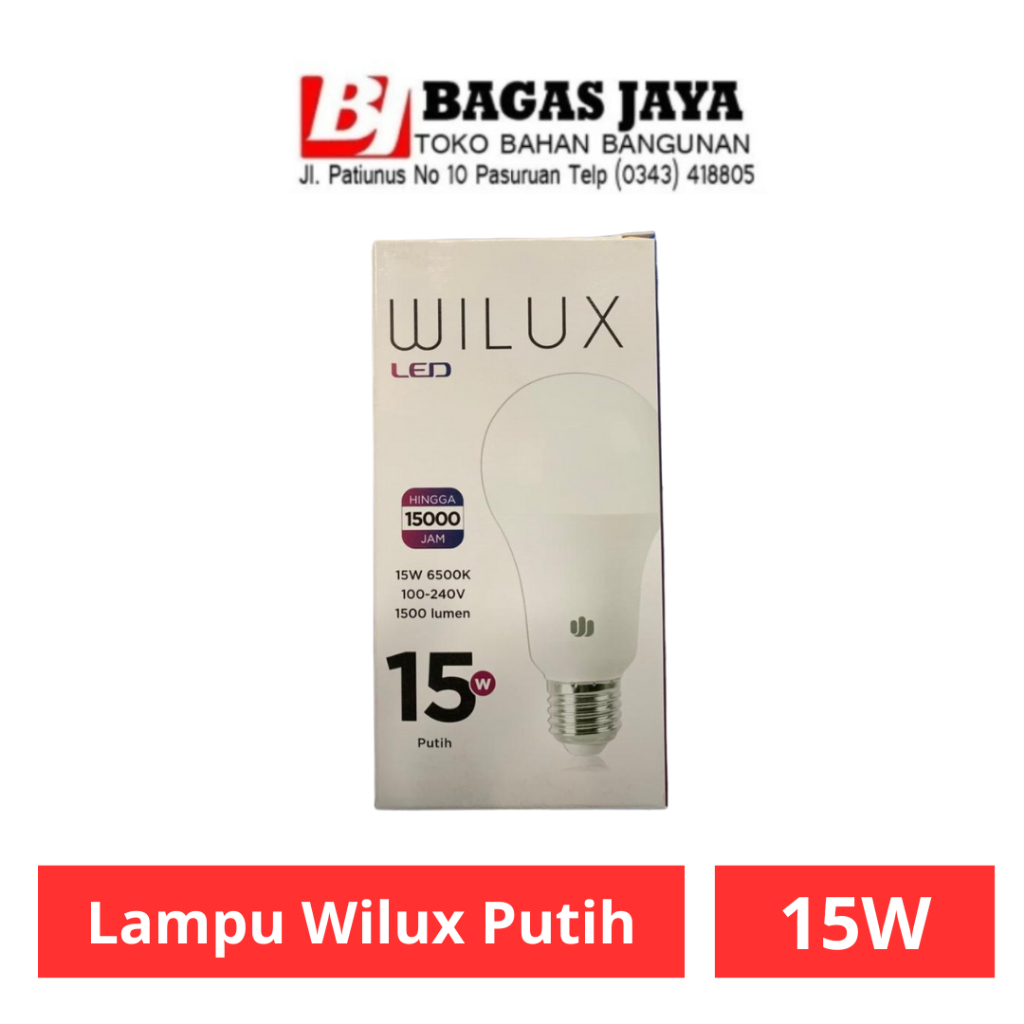 Jual Lampu WILUX LED 15W Putih - 6500K | Shopee Indonesia