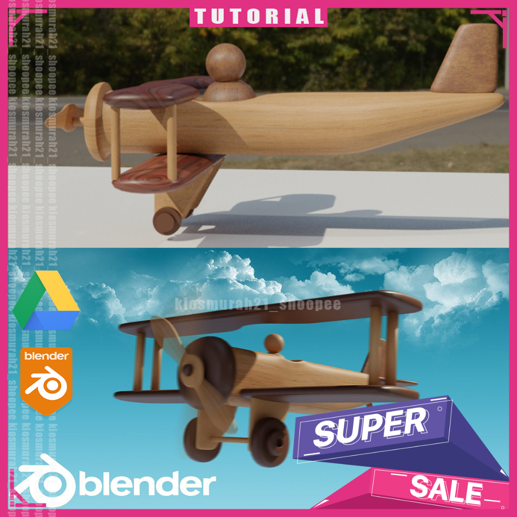 Jual Blender 3D - Animating The Plane Using Blender 3D Blender Tutorial | Shopee Indonesia