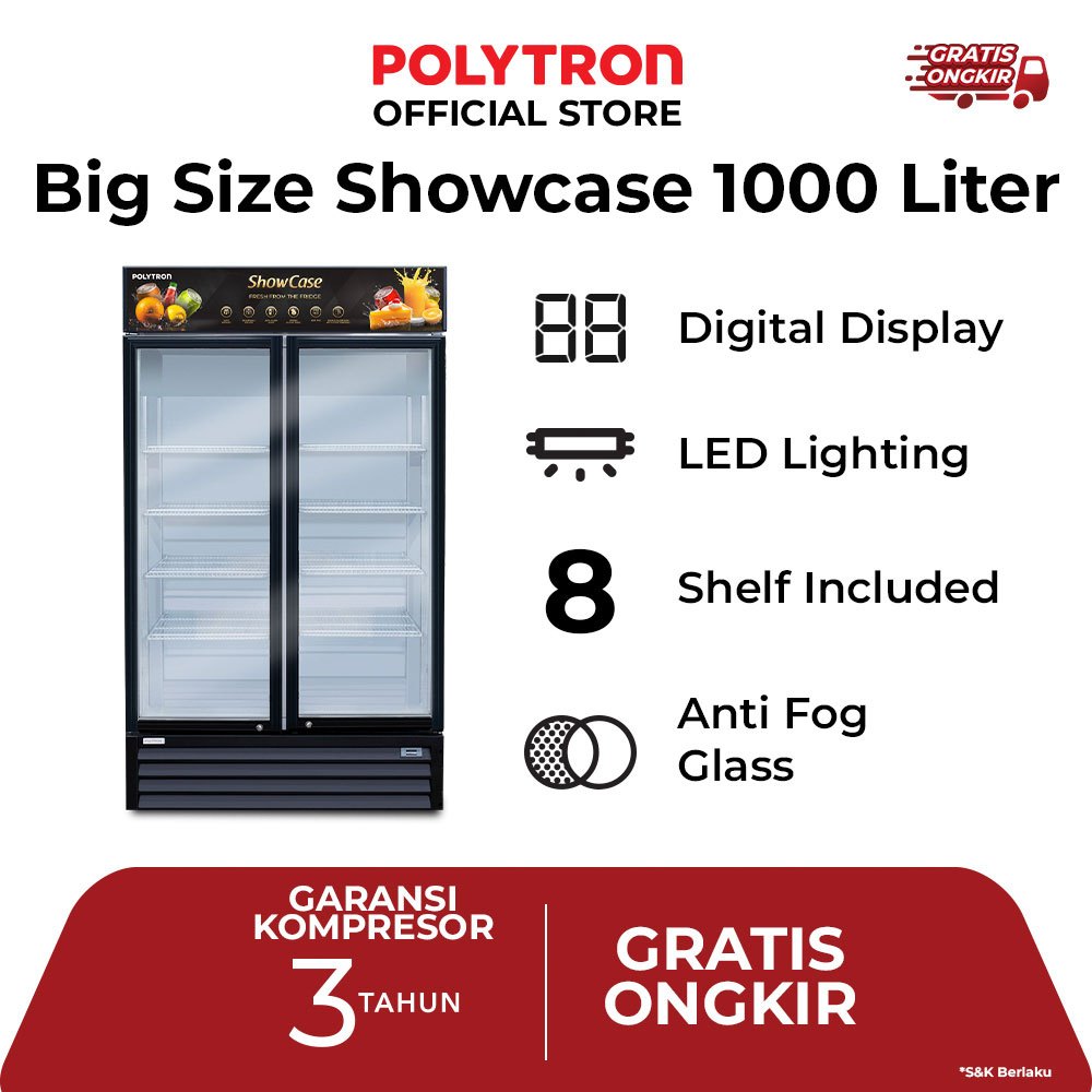 Jual POLYTRON Showcase 1000LT SCN 1020 | Shopee Indonesia
