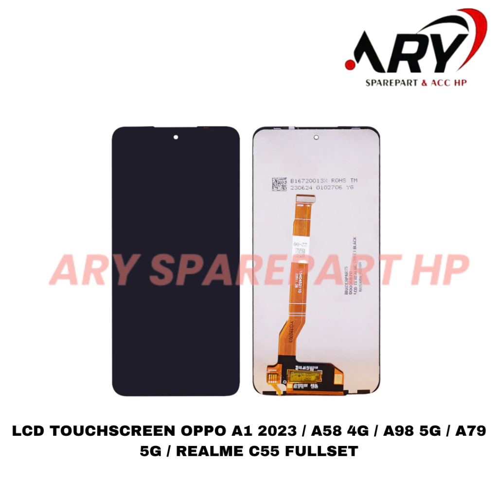 Jual LCD Touchscreen Oppo A1 2023 / A58 4G / A98 5G / A79 5G / Realme C55 Fullset | Shopee Indonesia