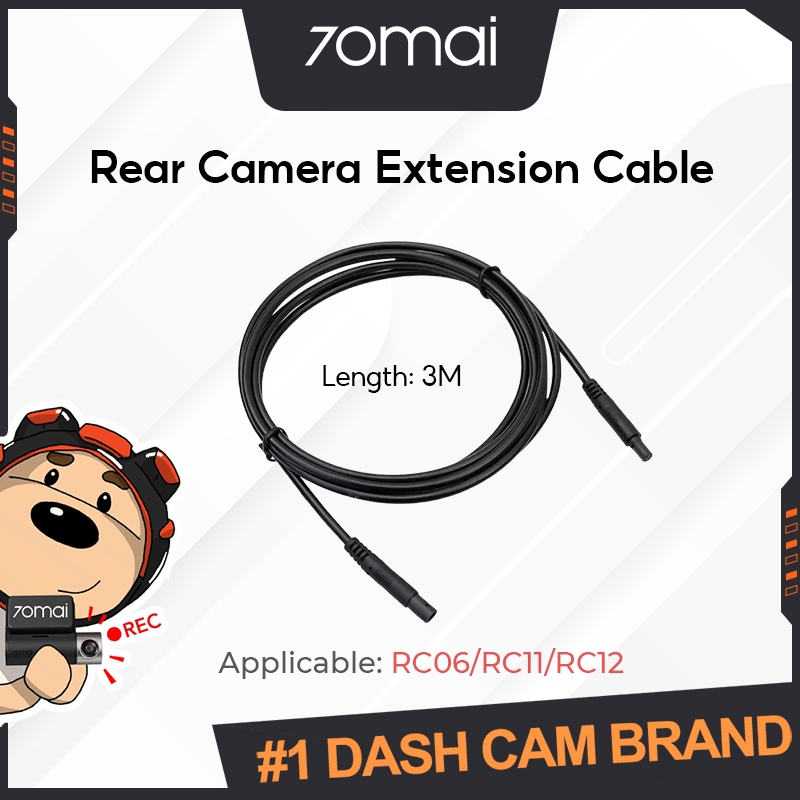 Jual 70mai Rear Camera Extension Cable EC01 for Rear Cam RC06/ RC11 ...