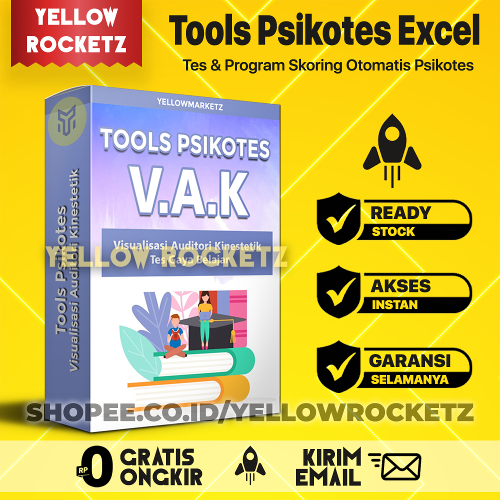 Jual TOOLS PSIKOTES VAK - Alat Tes Psikologi Visual Auditory ...