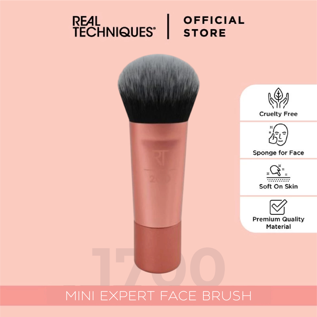 Jual Real Techniques 1700 mini expert face brush Kuas Makeup | Shopee ...